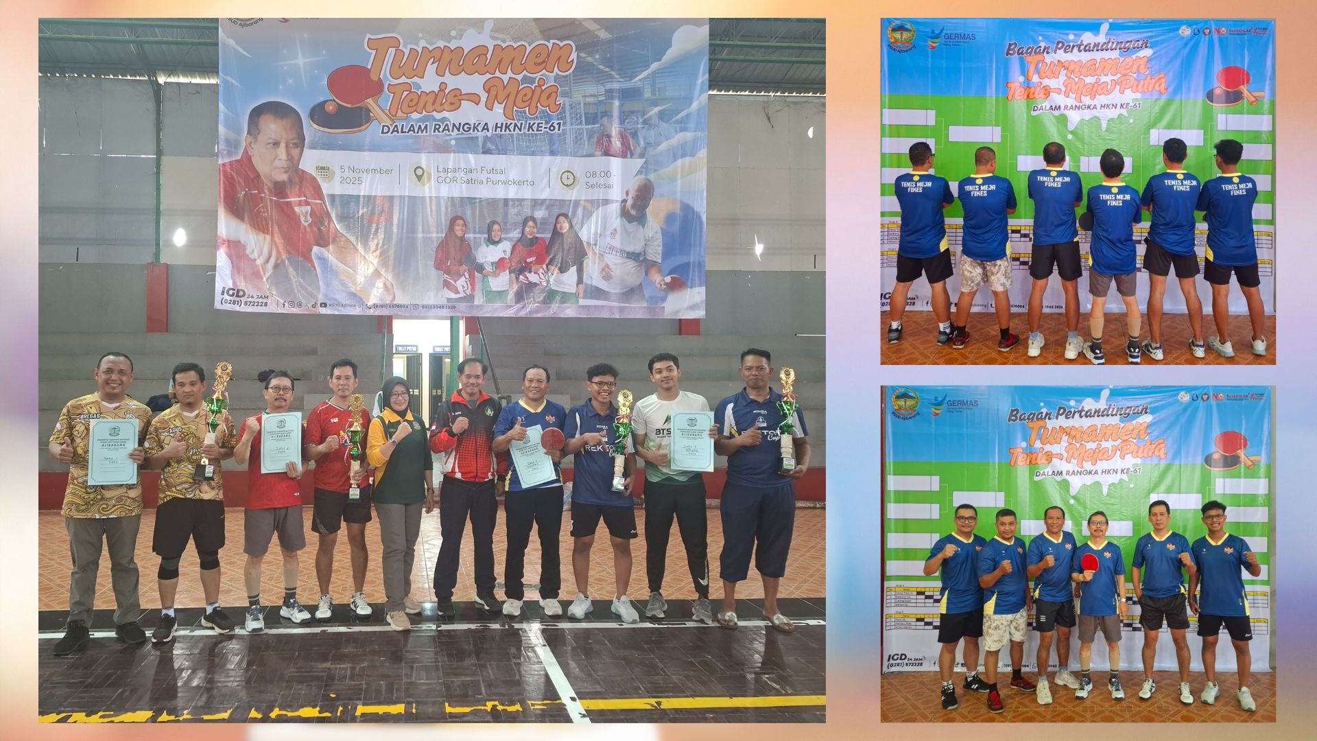 Tim Dosen FIKes Unsoed Raih Juara 2 dan 3 dalam Turnamen Tenis Meja ...